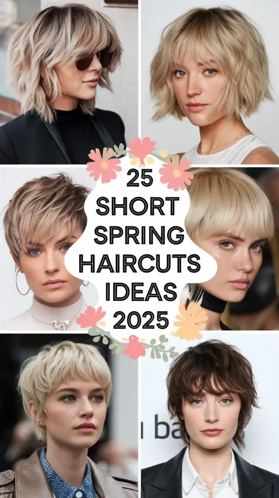 25 Short Spring Haircuts Ideas 2025 for Women: Blonde, Curly, Wavy, and ...
