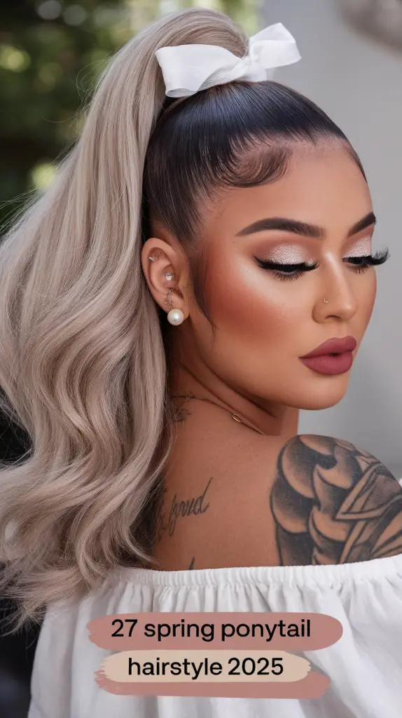 27 Spring Ponytail Hairstyles 2025 – Easy, Sleek, Braided, Messy, Low ...