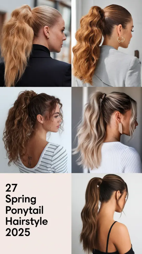 27 Spring Ponytail Hairstyles 2025 – Easy, Sleek, Braided, Messy, Low ...