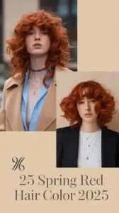 Spring Red Hair Color 2025 – Trends for Women Brunette, Blonde, Medium ...