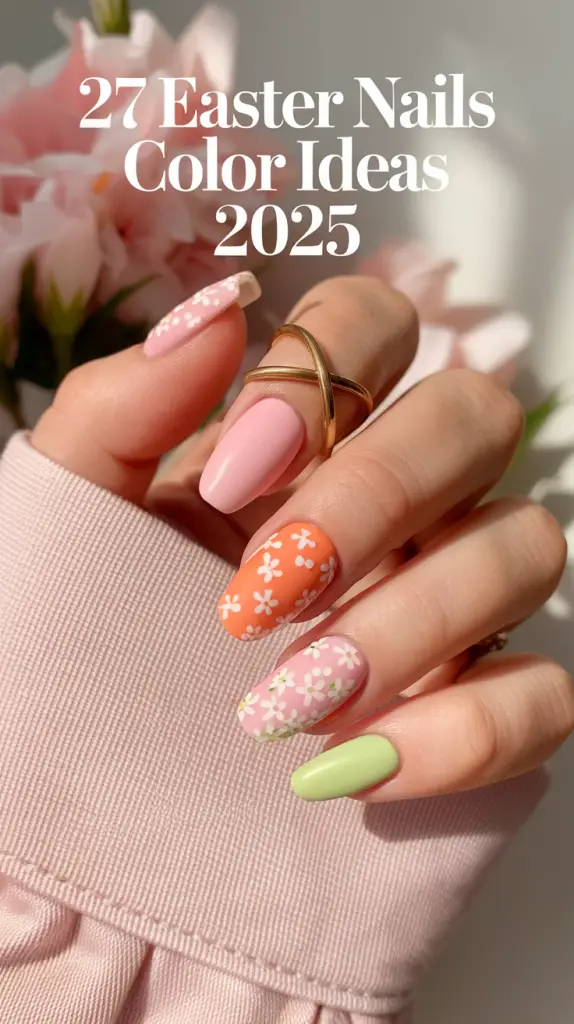 27 Easter Nails Color Ideas 2025 – Pretty Pastel, Spring Almond, Solid ...
